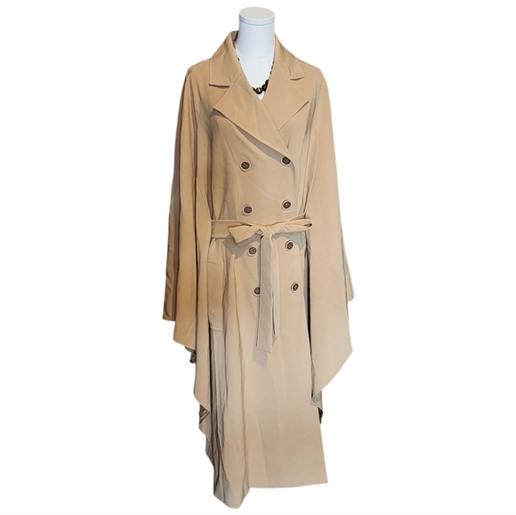 Gabrielle Union | Jackets & Coats | Gabrielle Union Beige Cape Trench ...
